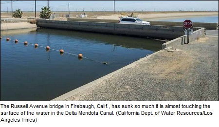 INT: Valley land sinking fast in drought, NASA study shows